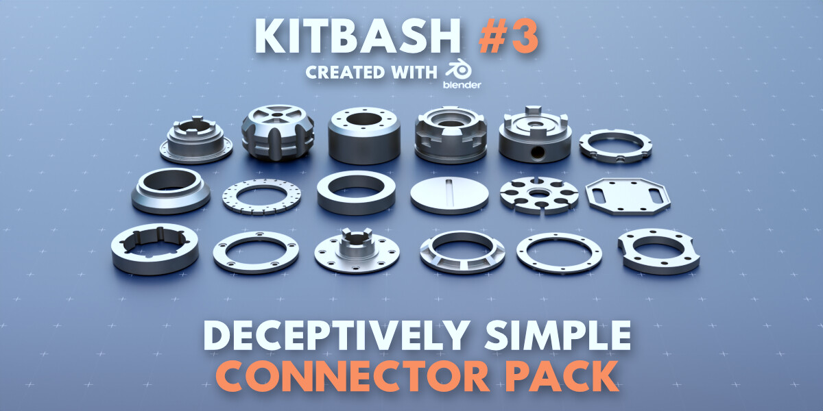 ArtStation - Simple Kitbash Bundle #Pancake!1 //420 Models | Resources