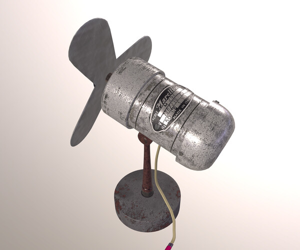 ArtStation - Fan Vintage (Prop , 3D Asset) | Resources