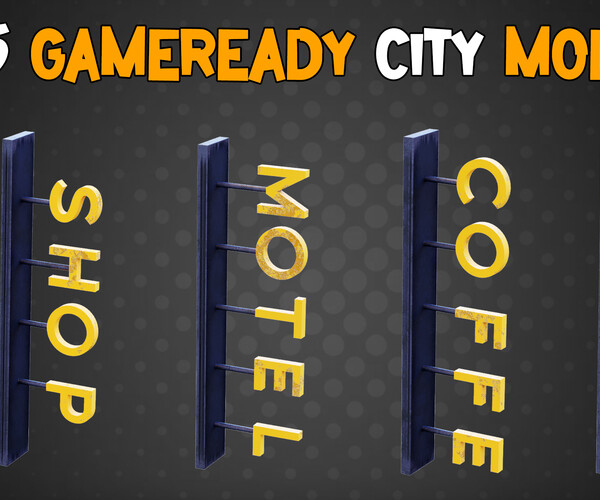 ArtStation - 285 Game-Ready City Model VOL-01 | Game Assets