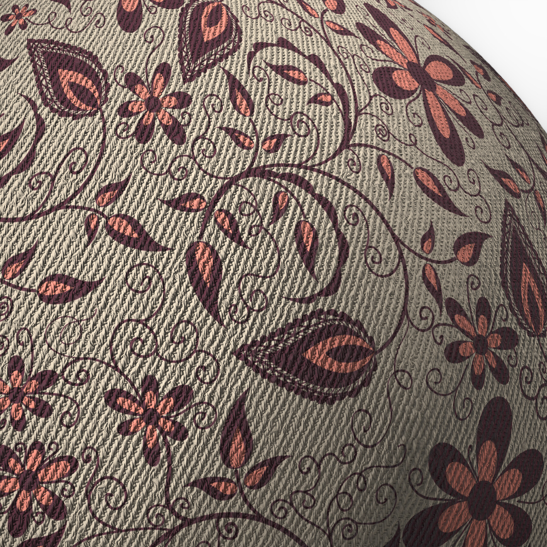ArtStation - Fabric Materials 6- Floral Fabric Seamless PBR 4k | Resources