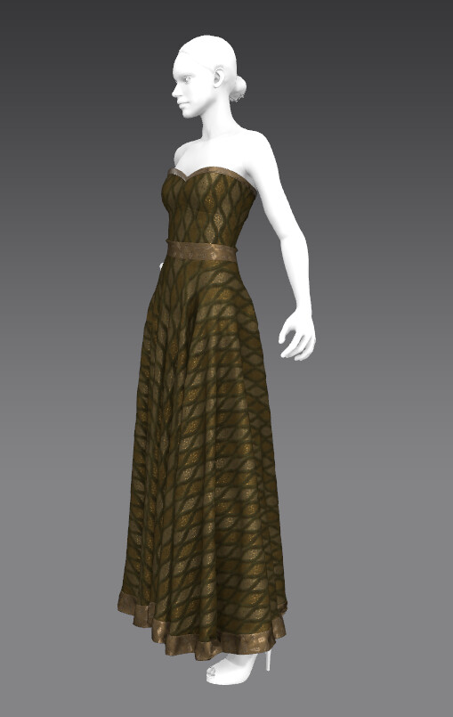 ArtStation - forest dress | Game Assets