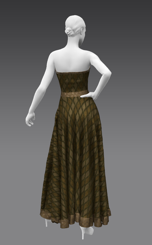 ArtStation - forest dress | Game Assets