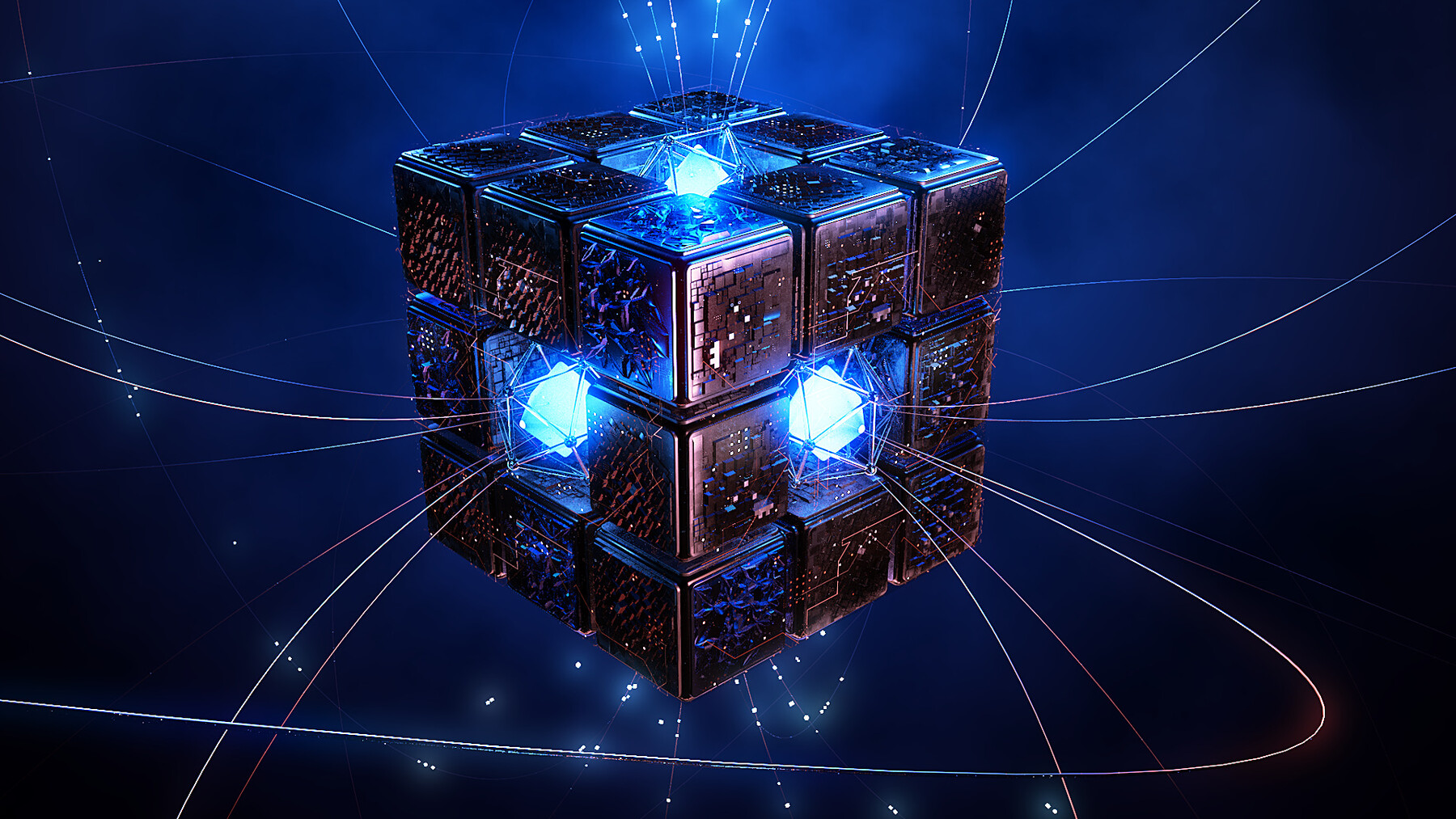 ArtStation - Future technology Cyberpunk Rubiks cube | Game Assets