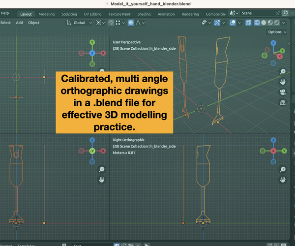 ArtStation - Model It Yourself - Everyday Object - Hand Blender | Free Product | Resources