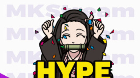 ArtStation - Twitch animated emotes demon slayer cute nezuko hype ...