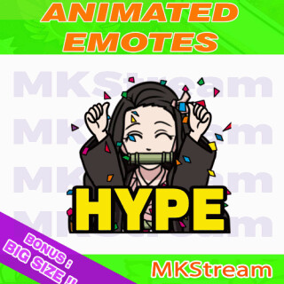 ArtStation - Twitch animated emotes demon slayer cute nezuko hype ...