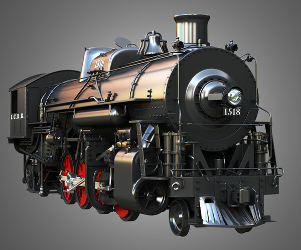 ArtStation - 1815 Steam Locomotive Train | Resources
