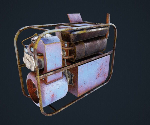 ArtStation - Old gas generator | Game Assets