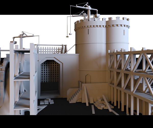 ArtStation - Fortress- 3d Model | Resources