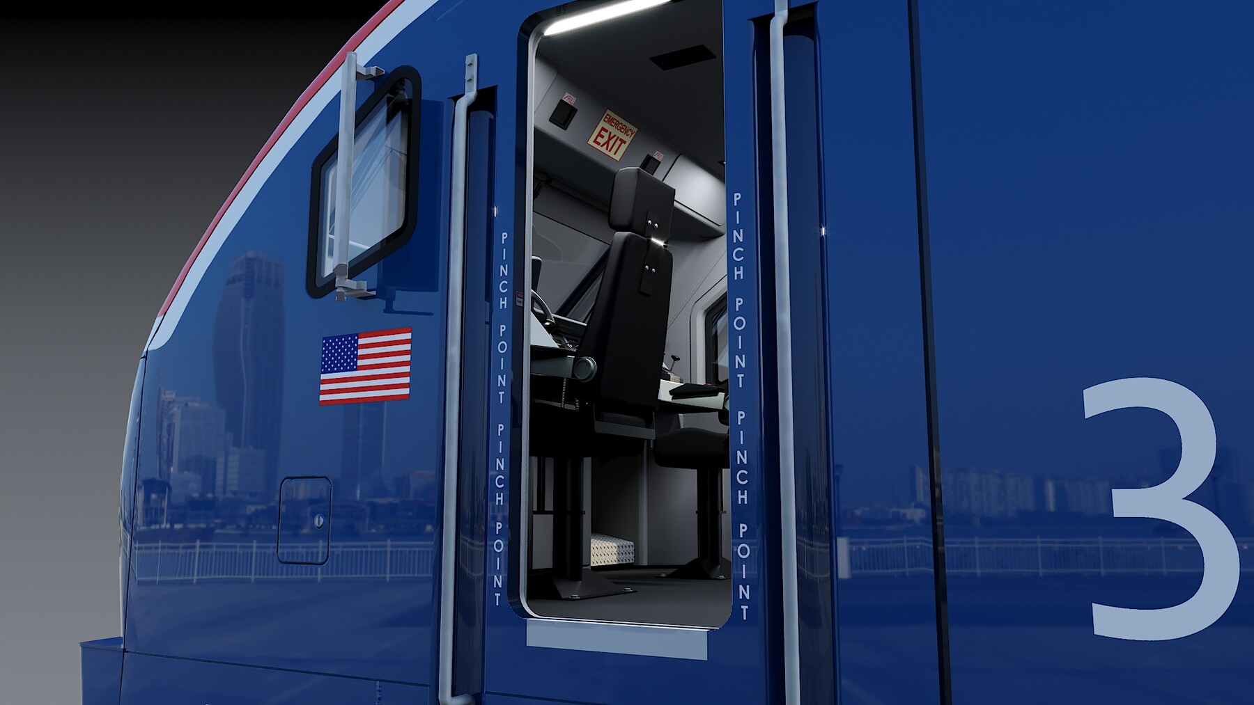 ArtStation - Locomotive ALC-42 Siemens AMTRAK | Game Assets