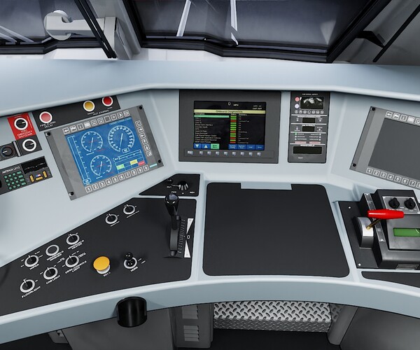 ArtStation - Locomotive ALC-42 Siemens AMTRAK | Game Assets