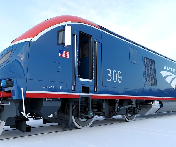 ArtStation - Locomotive ALC-42 Siemens AMTRAK | Game Assets
