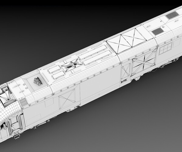 ArtStation - Locomotive ALC-42 Siemens AMTRAK | Game Assets