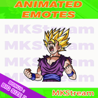 ArtStation - Twitch animated dragon ball kid gohan super saiyan rage ...