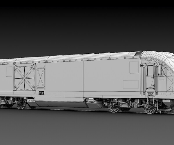 ArtStation - Locomotive ALC-42 Siemens AMTRAK | Game Assets
