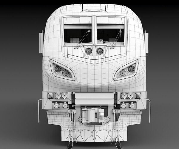 ArtStation - Locomotive ALC-42 Siemens AMTRAK | Game Assets
