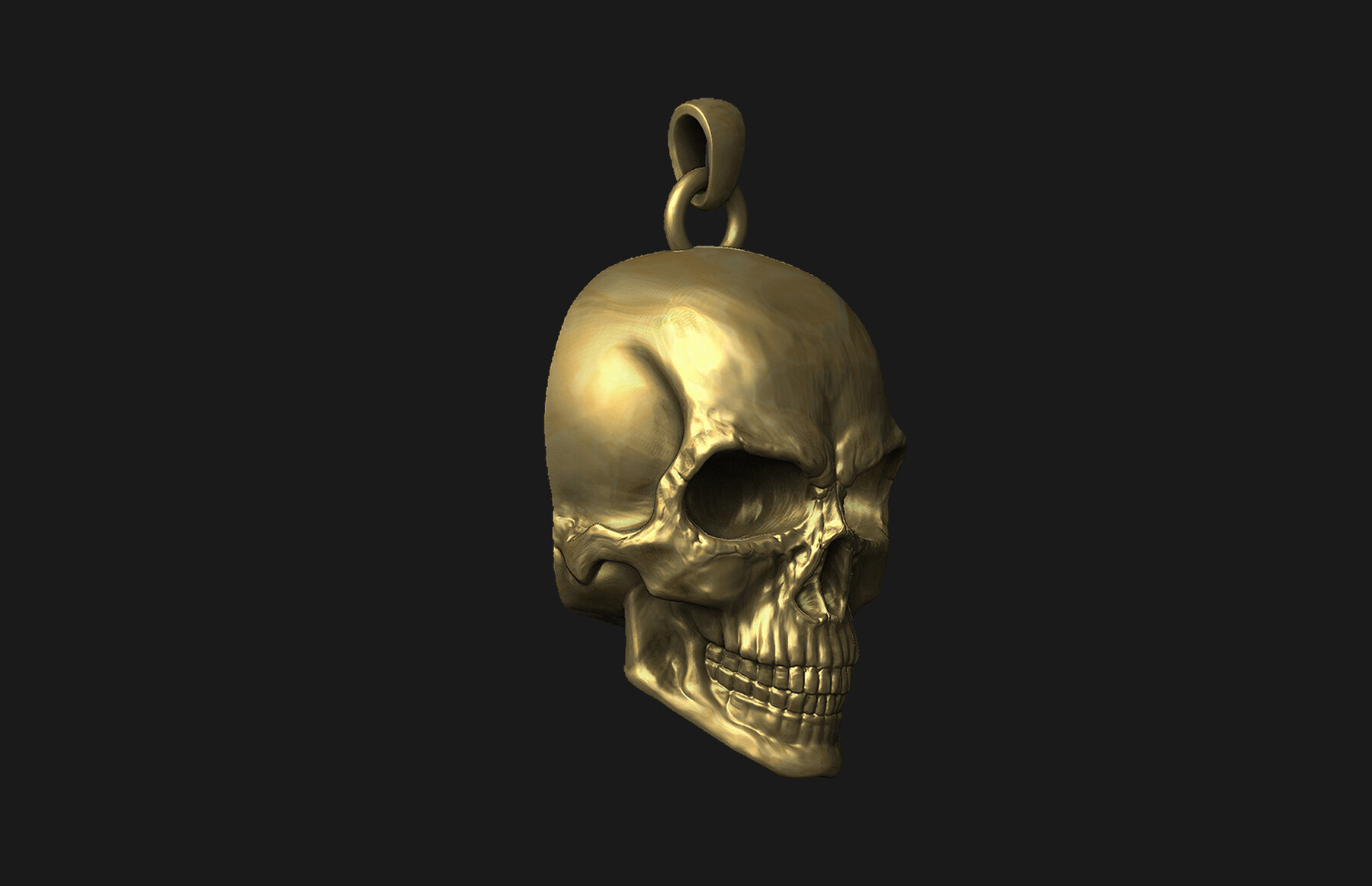 ArtStation - Pendant Skull back cut version 3D print model | Resources