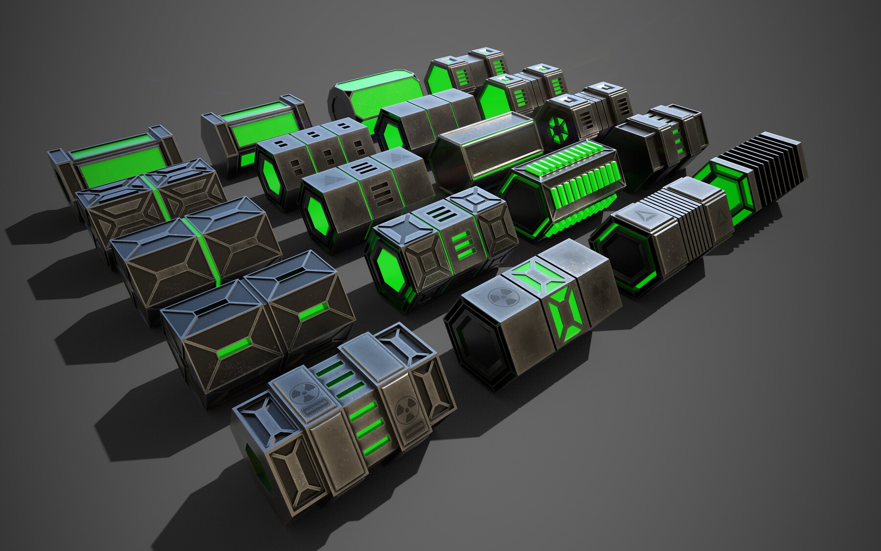ArtStation - NGon Box Collection Metal | Resources
