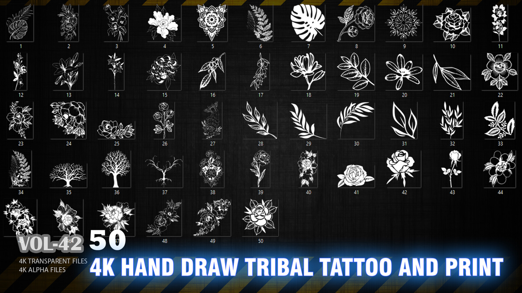 ArtStation - 50 4K BOTONICAL HAND DRAW TATTOO AND PRINT-VOL42 (PART-1 ...
