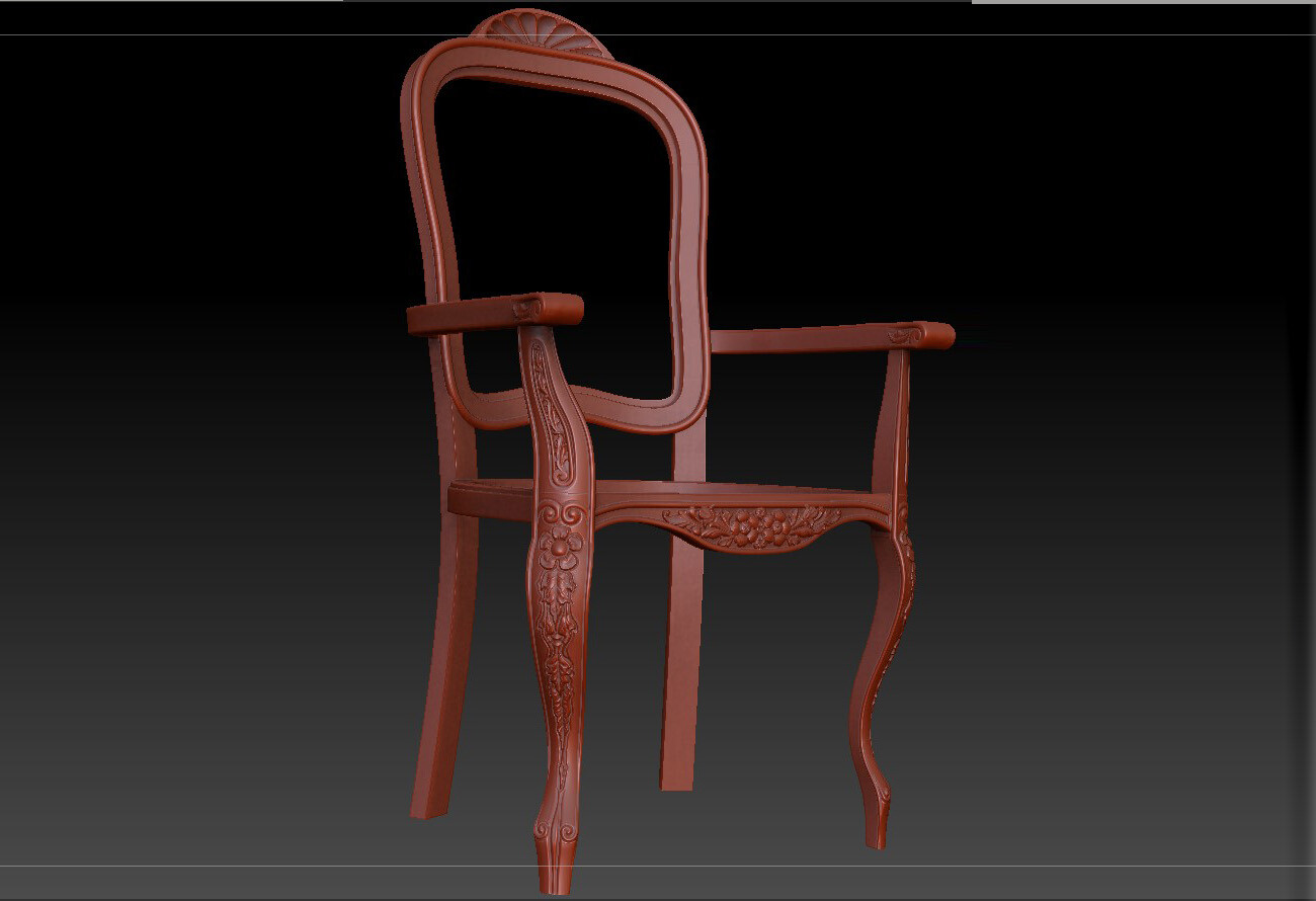 ArtStation - detailed 3D model for CNC chair | Resources