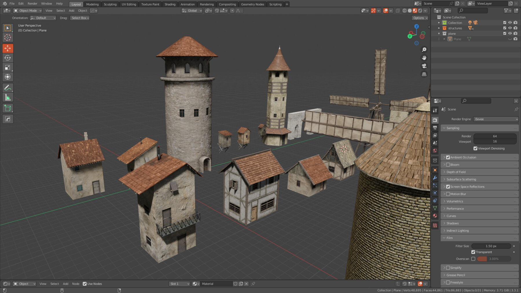 ArtStation - Medieval/Fantasy House Pack | Game Assets