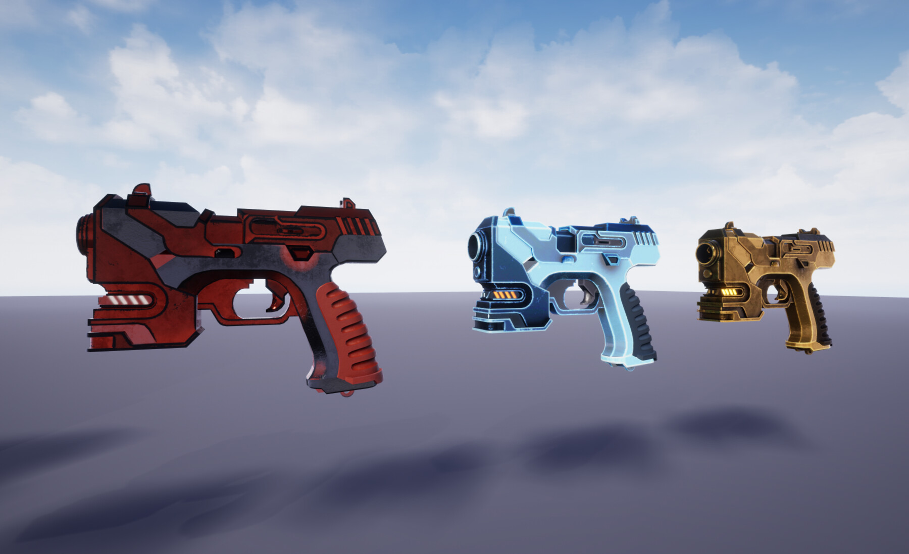 ArtStation - Sci-fi gun and case - Fully modular + Unreal Engine ...
