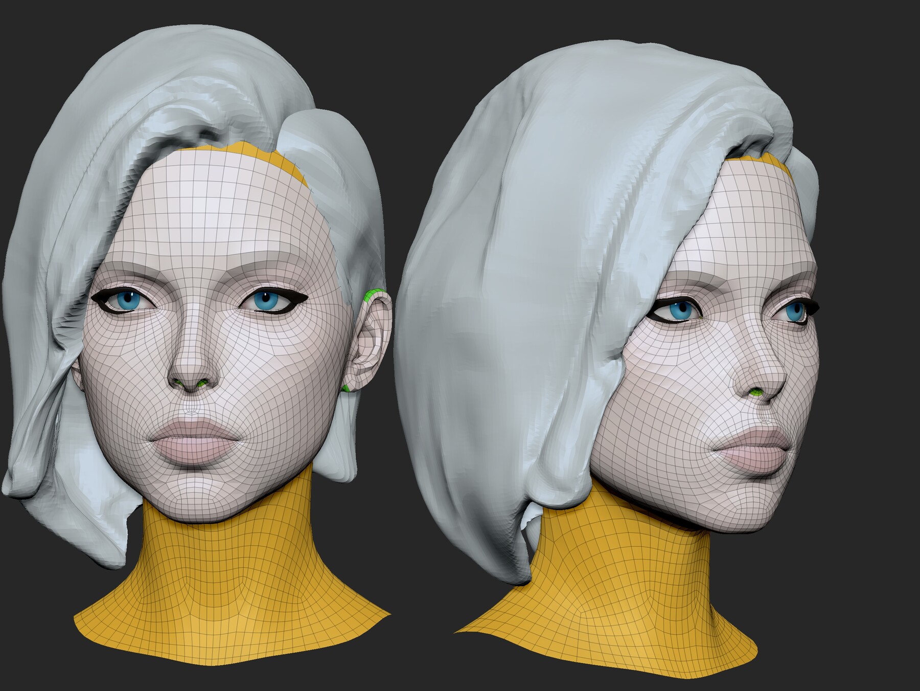 ArtStation - female head2(scrlt) | Resources