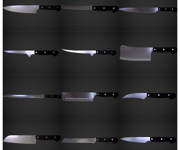 ArtStation - Kitchen Knives Bundle | Game Assets