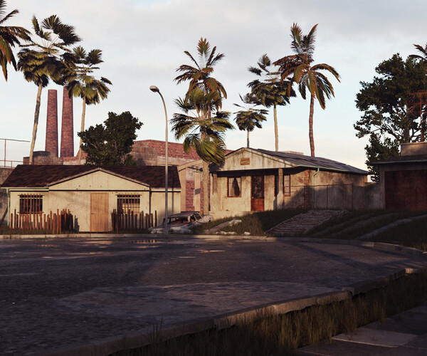 ArtStation - GTA San Andreas Grove Street Remake | Resources