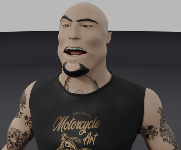 ArtStation - Biker Character | Game Assets