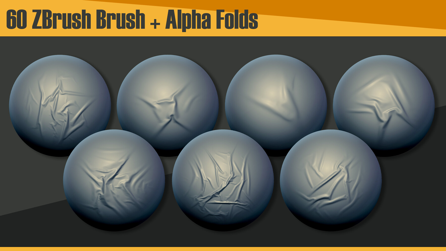 ArtStation - 60 ZBrush Brush + Alpha Folds | Brushes
