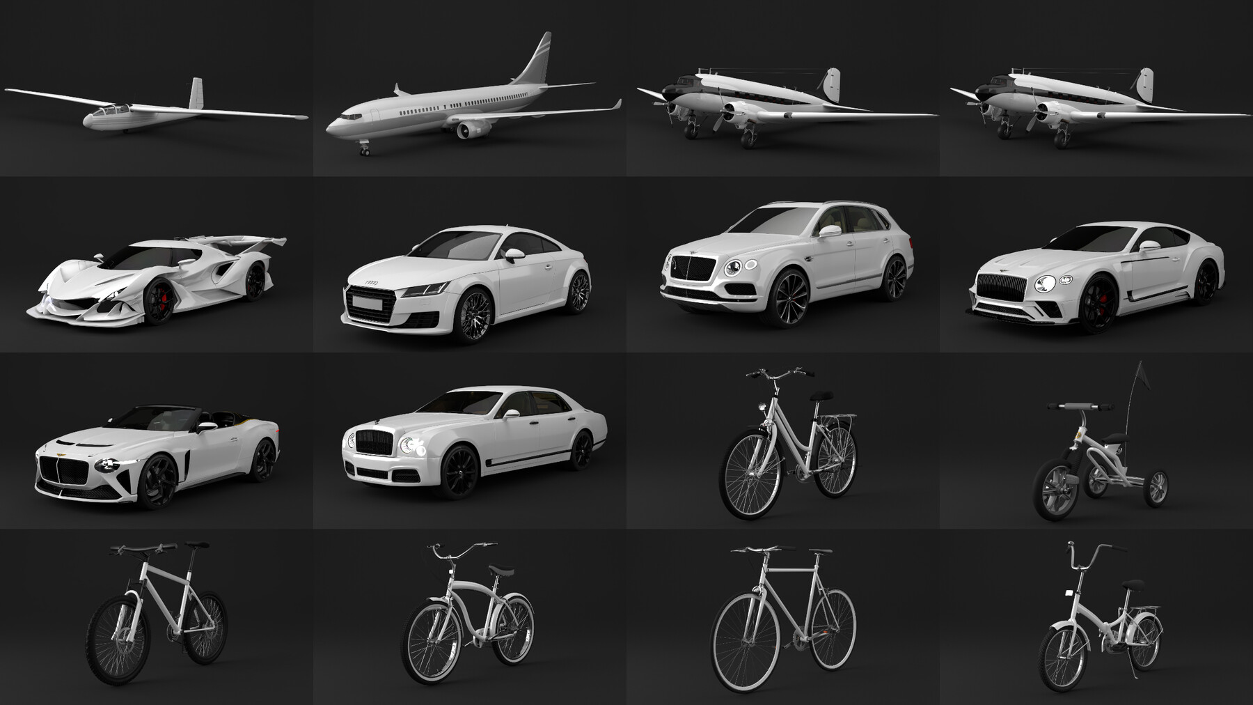 FSN 3D - 250+ High Detailed Fully Rigged Transportation Vehicle Models ...