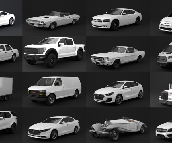 ArtStation - 250+ High Detailed Fully Rigged Transportation Vehicle ...