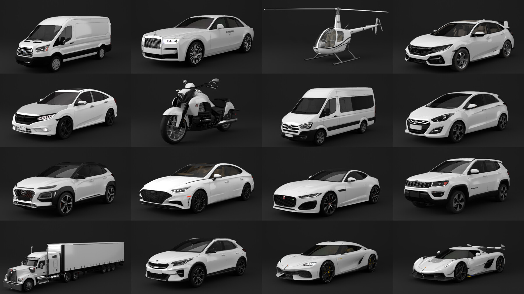 Farhan Elahi - 250+ High Detailed Fully Rigged Transportation Vehicle ...