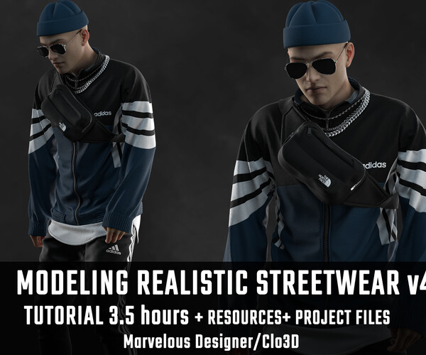 ArtStation - Tutorial MD/Clo3D - Realistic Streetwear v4 | Tutorials