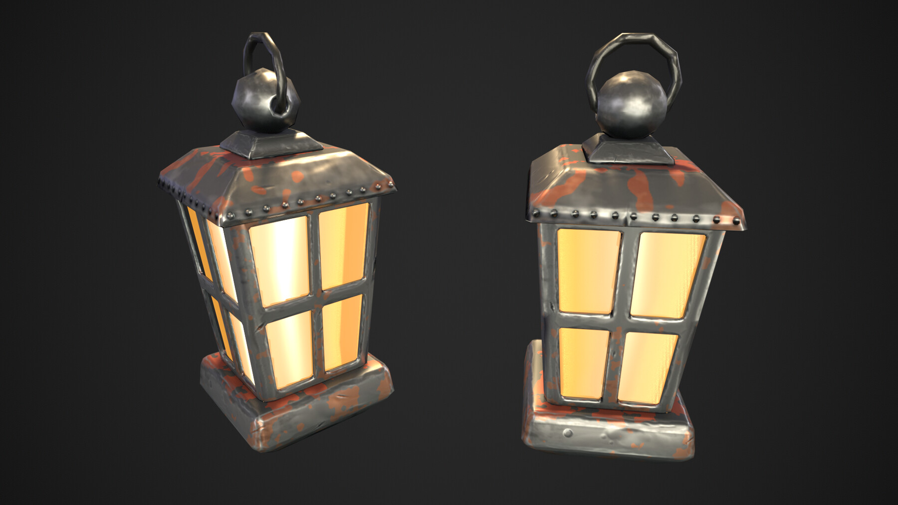 ArtStation - Old Rusty Lantern | Game Assets