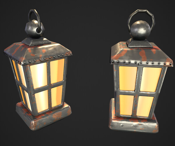ArtStation - Old Rusty Lantern | Game Assets