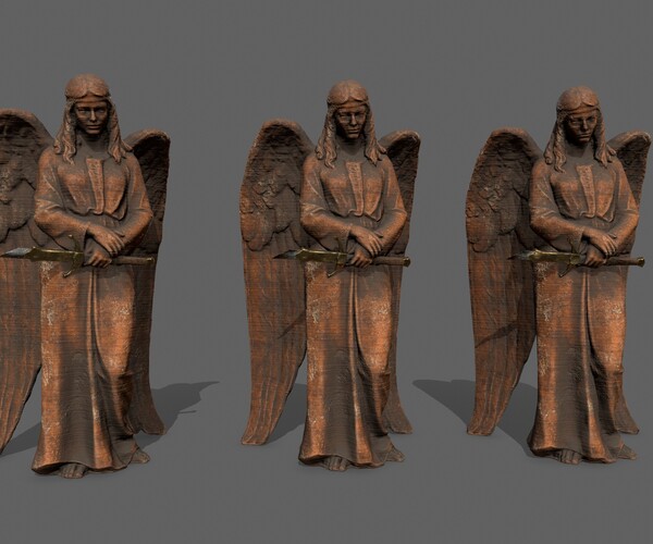 ArtStation - Angel Statue | Game Assets