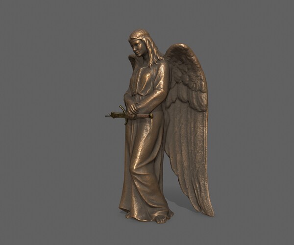 ArtStation - Angel Statue | Game Assets