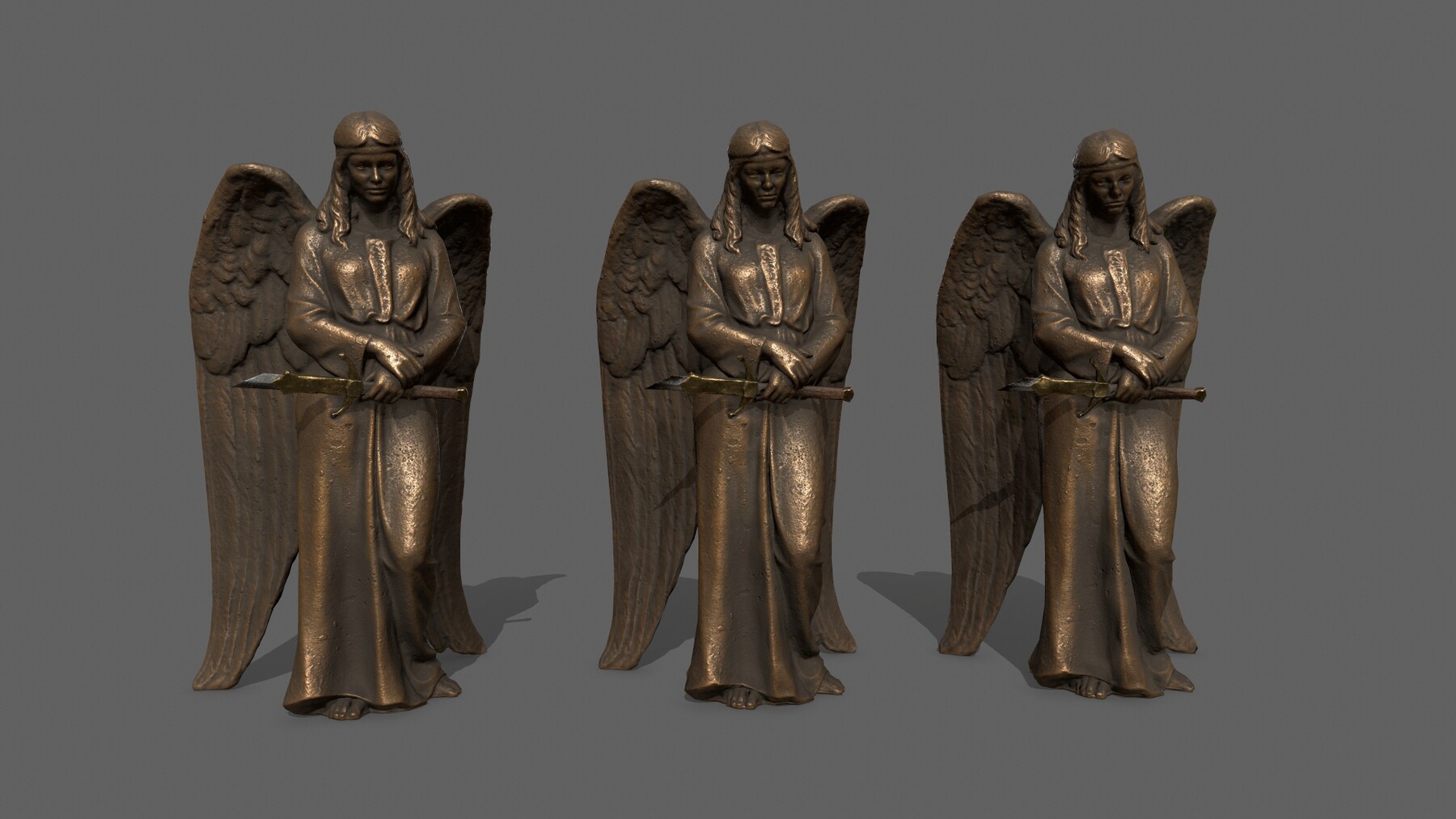ArtStation - Angel Statue | Game Assets
