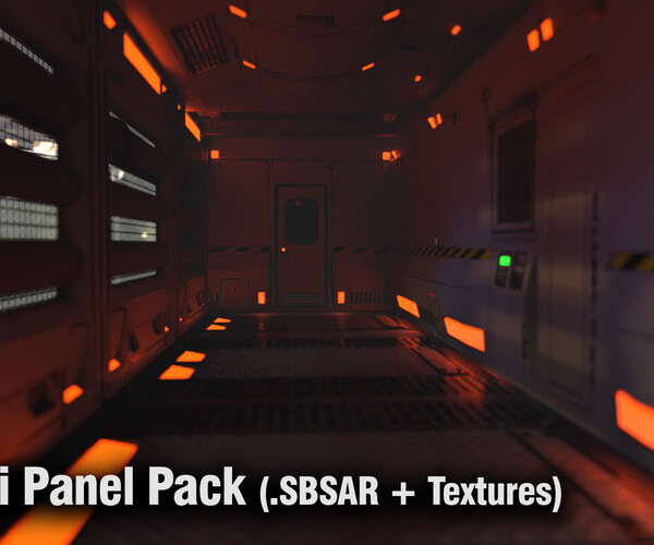 ArtStation - Sci-Fi Panel Pack (.SBSAR + Textures) | Resources