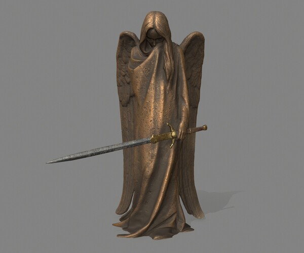 ArtStation - Angel Statue | Game Assets