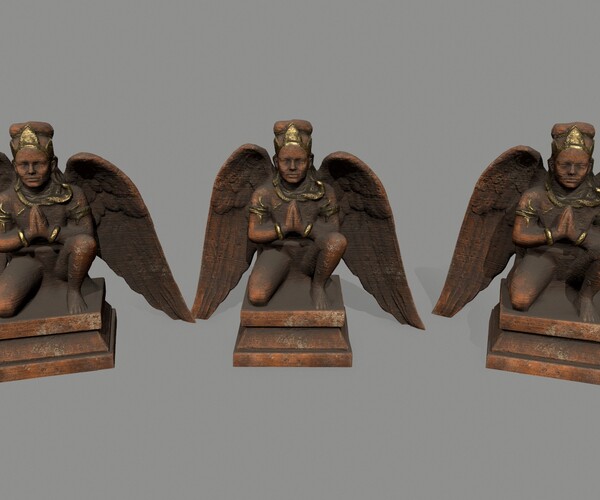 ArtStation - Angel Statue | Game Assets