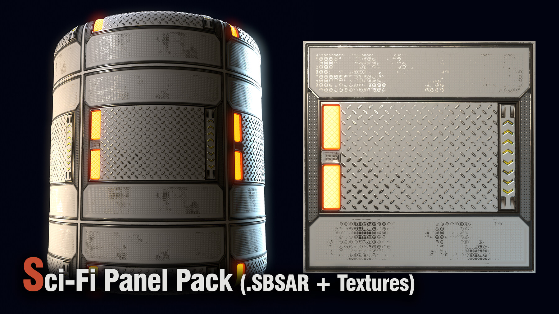 ArtStation - Sci-Fi Panel Pack (.SBSAR + Textures) | Resources