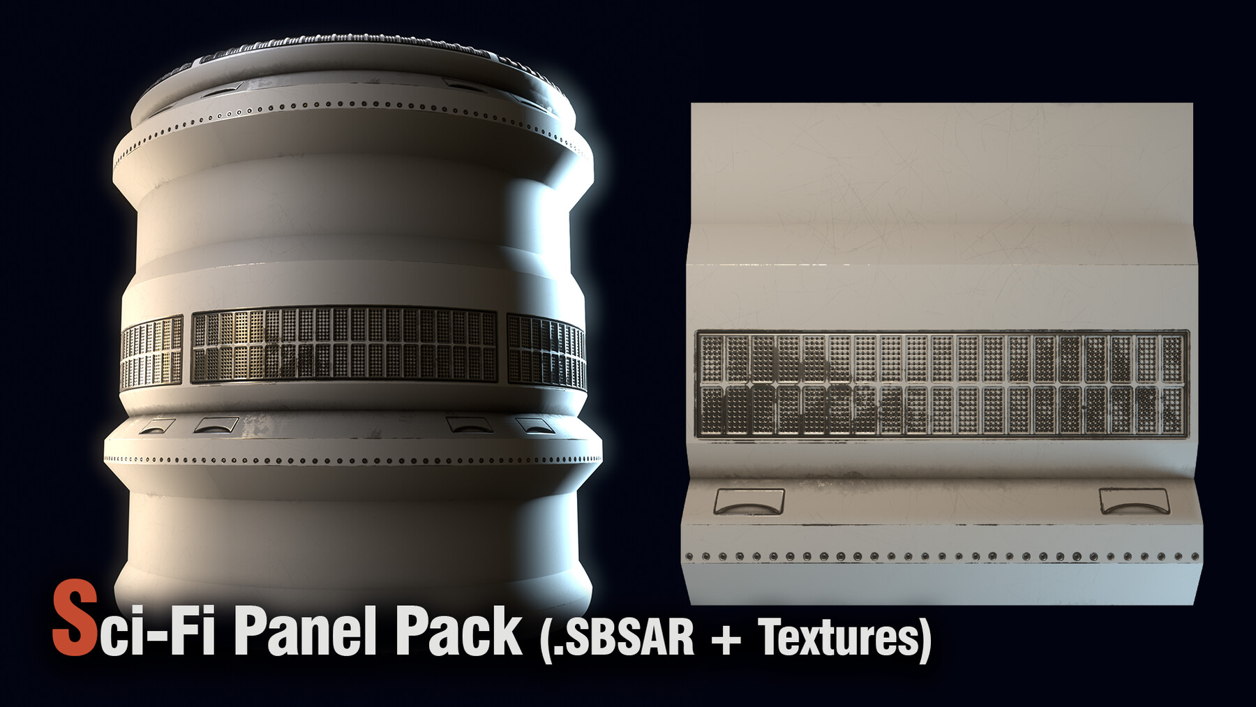 ArtStation - Sci-Fi Panel Pack (.SBSAR + Textures) | Resources