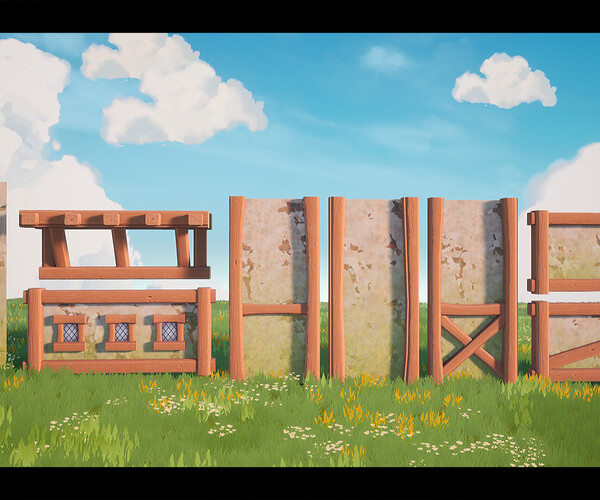 ArtStation - Modular Stylized Medieval Town | Game Assets
