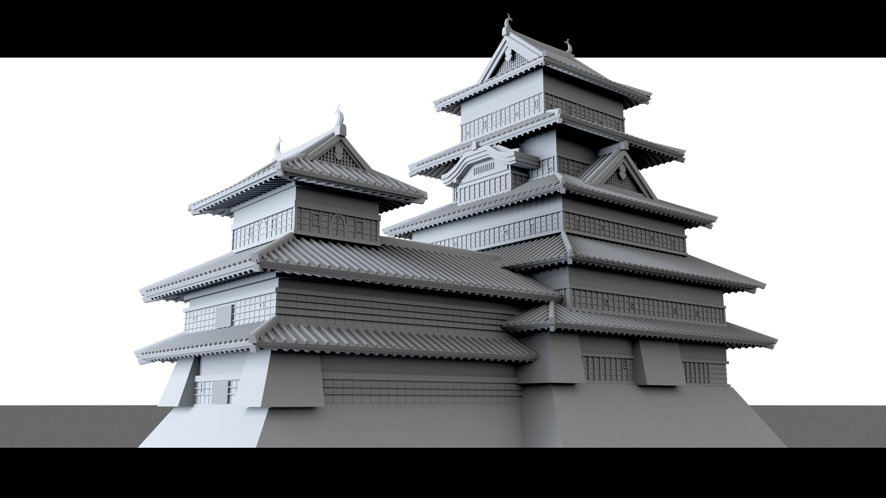 ArtStation - Asian Building- 3d Model | Resources
