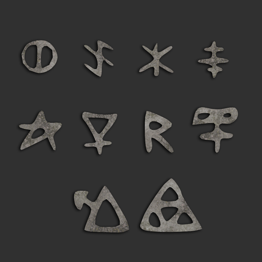 ArtStation - 110 Runes Alpha 8K Vol 2 | Brushes