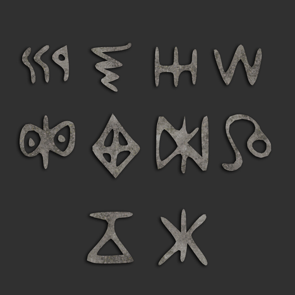 ArtStation - 110 Runes Alpha 8K Vol 2 | Brushes