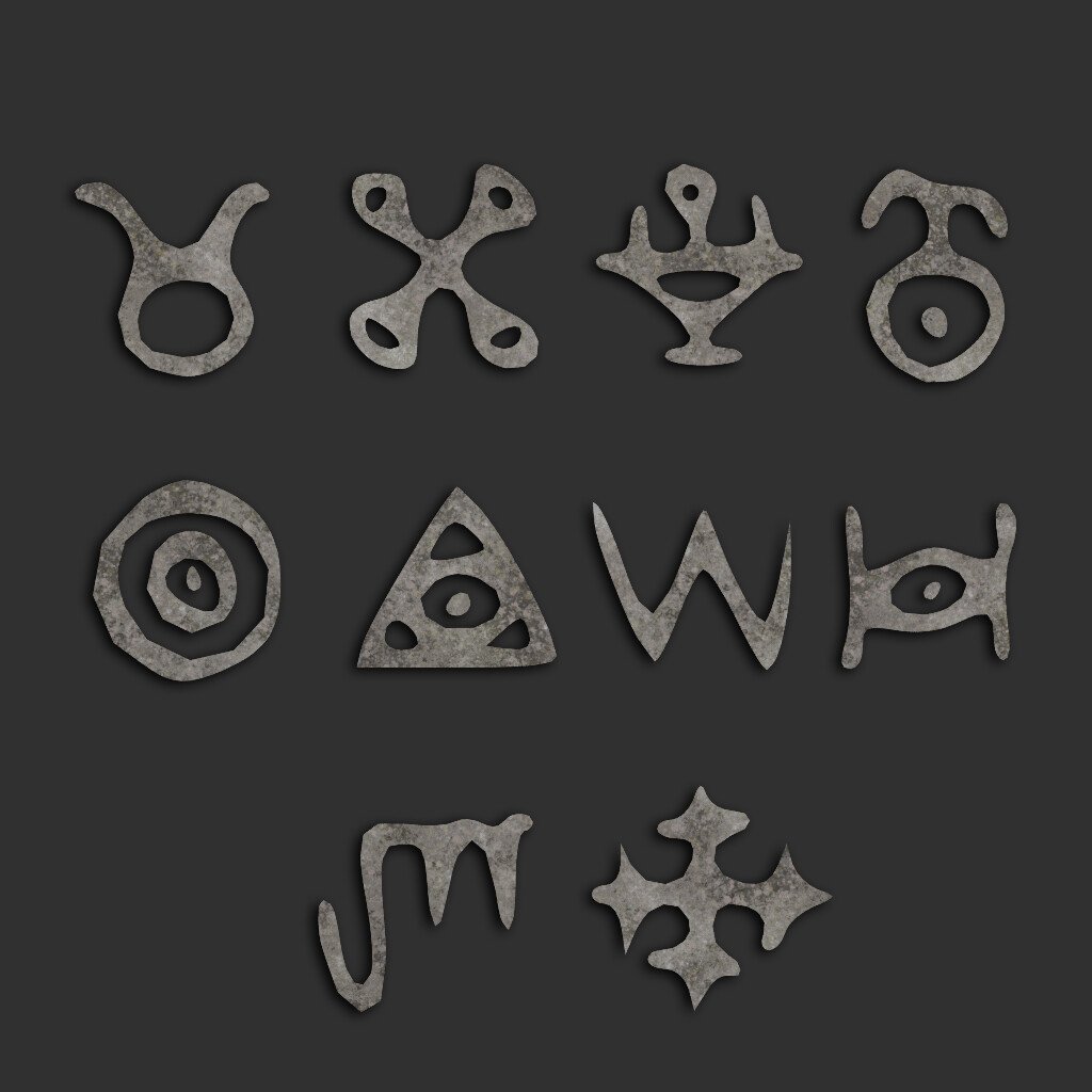 ArtStation - 110 Runes Alpha 8K Vol 2 | Brushes
